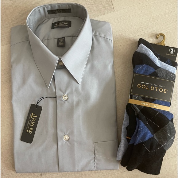 Arrow | Shirts | Mens Bundlearrow Mens Dress Shirt Ls Size 53233medice ...